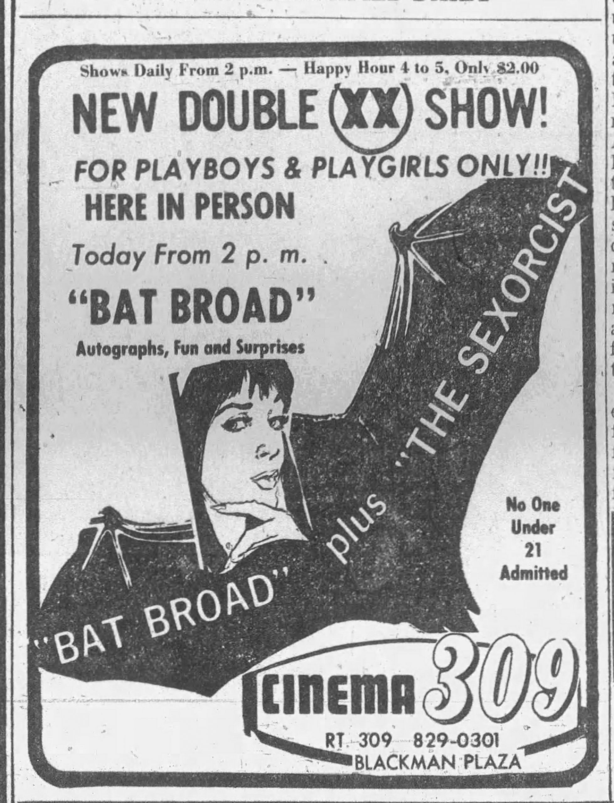 THE BAT PUSSY FILES – Ads and Theaters - Capri Show World Center