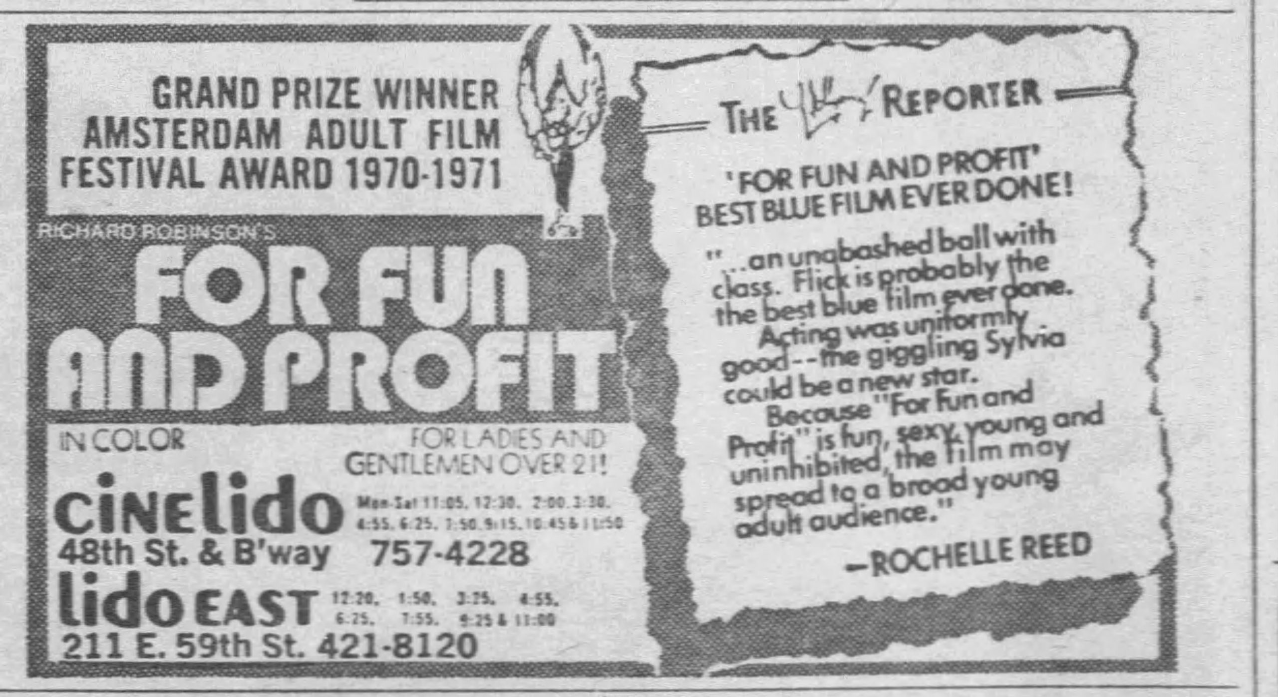 FIFTY ON FRIDAYS – FEBRUARY 26, 1971 – NYC – Capri Show World Center