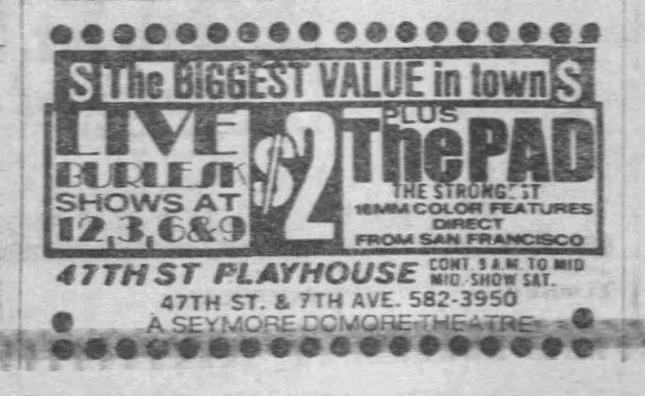 FIFTY ON FRIDAYS – FEBRUARY 26, 1971 – NYC – Capri Show World Center